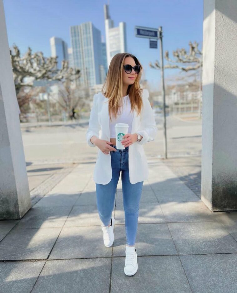 Blazer branco: 30 looks estilosos com essa peça clássica
