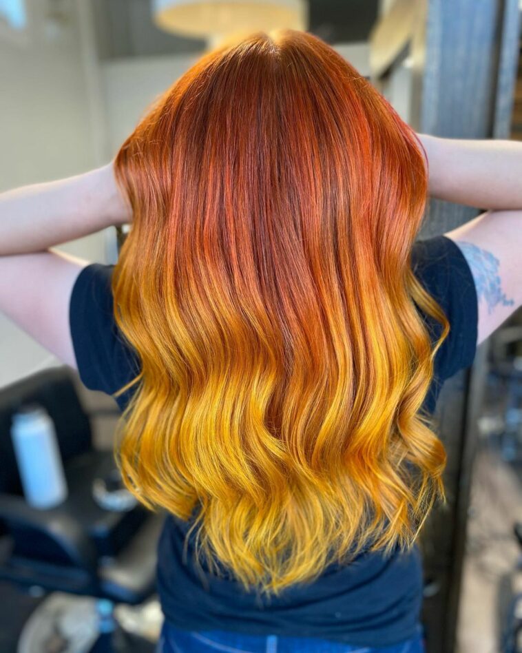 Ombré hair ruivo e fire ombré hair: o que é, inspirações, trends