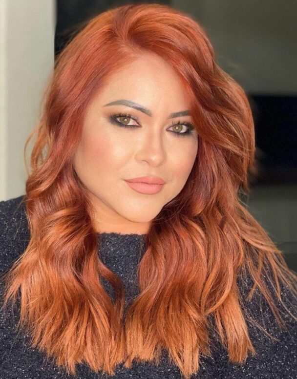Cabelo Ruivo Acobreado: 30 Inspirações + Dicas de Cuidados