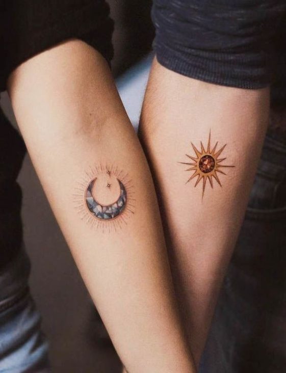 Tatuagem de Sol e Lua: Significado, 60 Desenhos Inspiradores